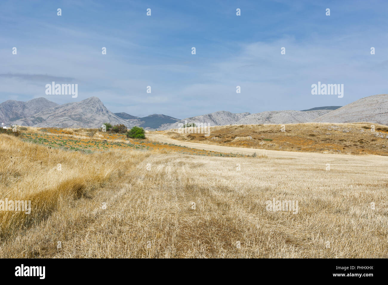 Spanish landscape in the morning Stock Photo - Alamy
