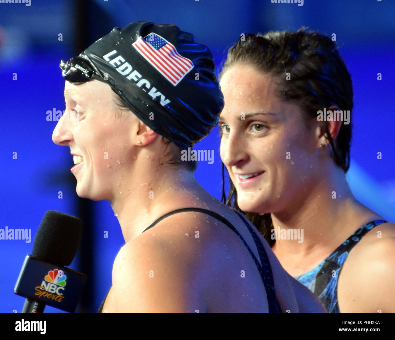 Budapest, Hungary - Jul 29, 2017. Competitive swimmer LEDECKY Katie ...