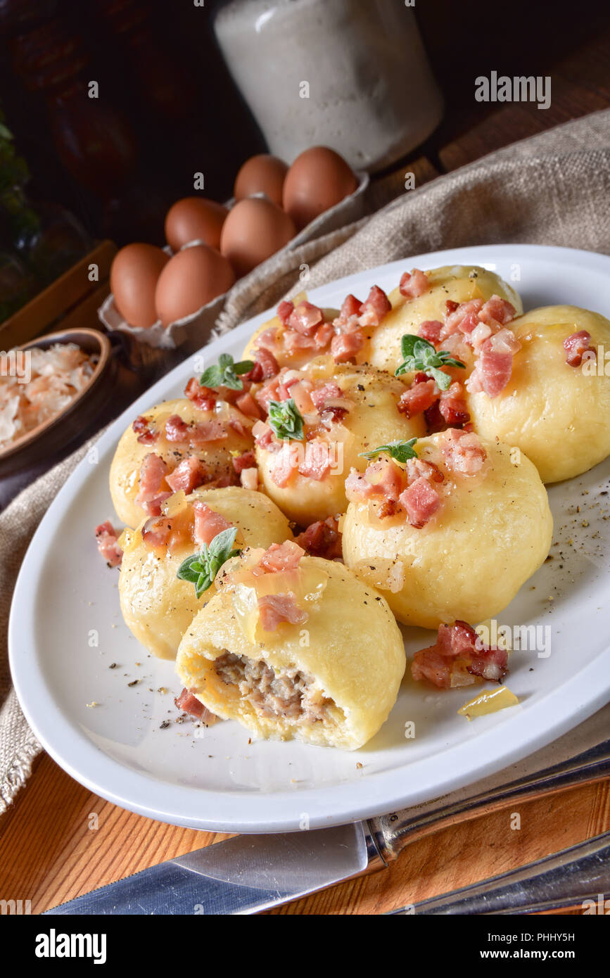 Pyzy are a type of polish dumpling Stock Photo - Alamy