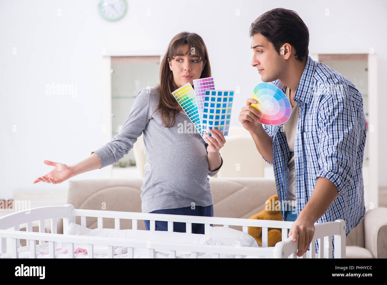 Young parents expecting their first baby Stock Photo - Alamy