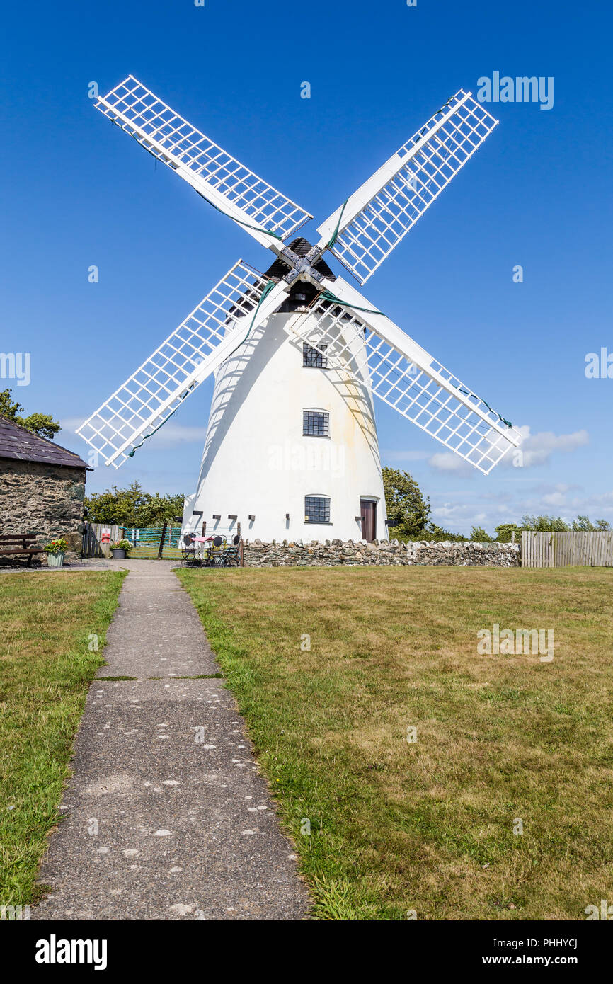 Windmill on Anglesey, Wales, UK Stock Photo - Alamy