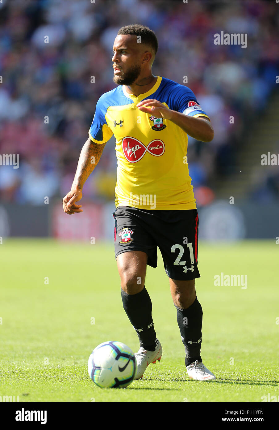 Southampton's Ryan Bertrand during the Premier League match at Selhurst ...