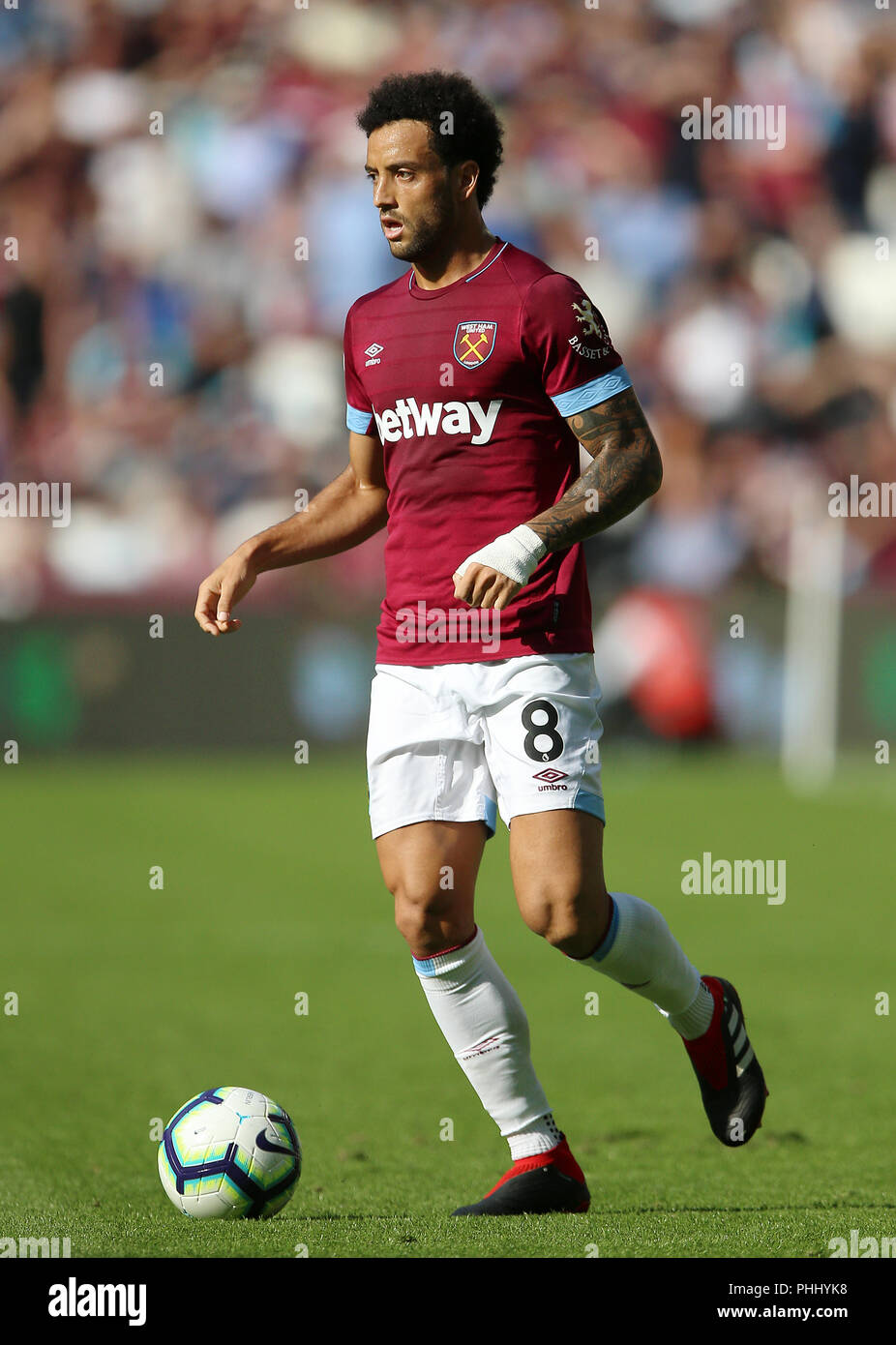 West Ham United's Felipe Anderson during the Premier League match at ...