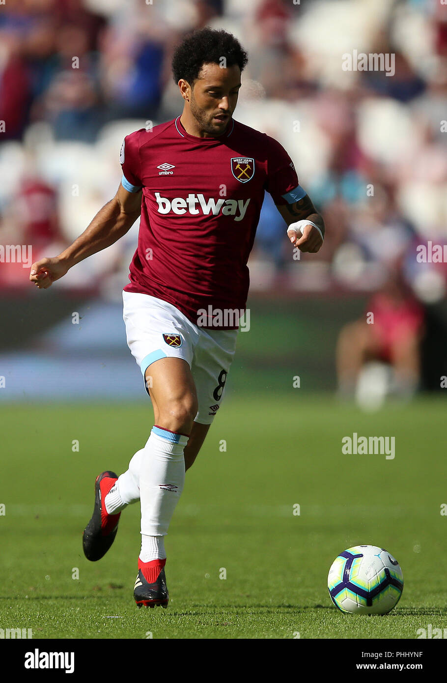 West Ham United's Felipe Anderson during the Premier League match at ...