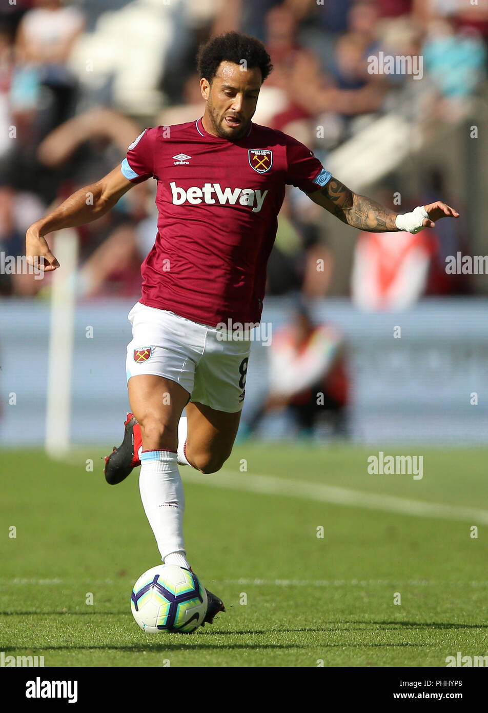 West Ham United's Felipe Anderson during the Premier League match at ...