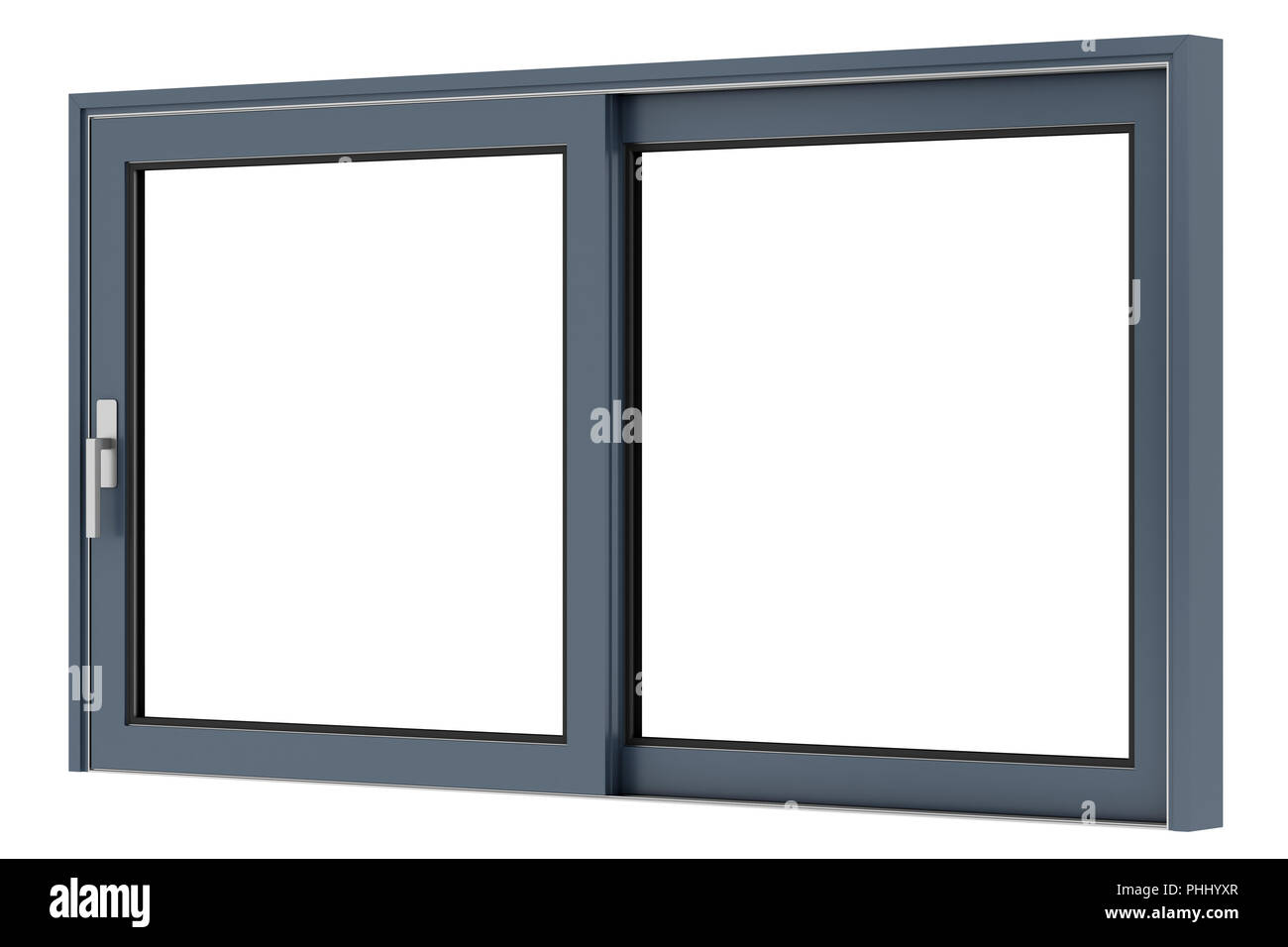 metallic window isolated on white background Stock Photo - Alamy