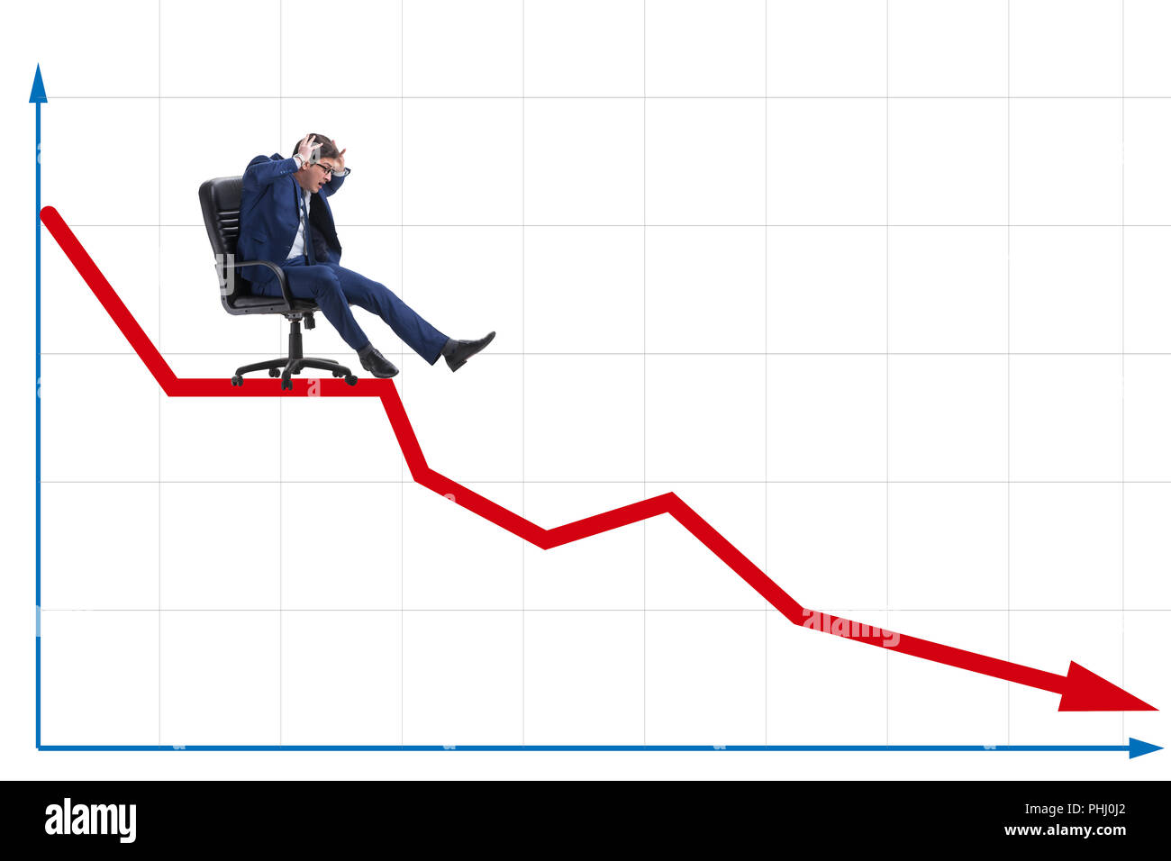 Concept economic crash on Cut Out Stock Images & Pictures - Alamy