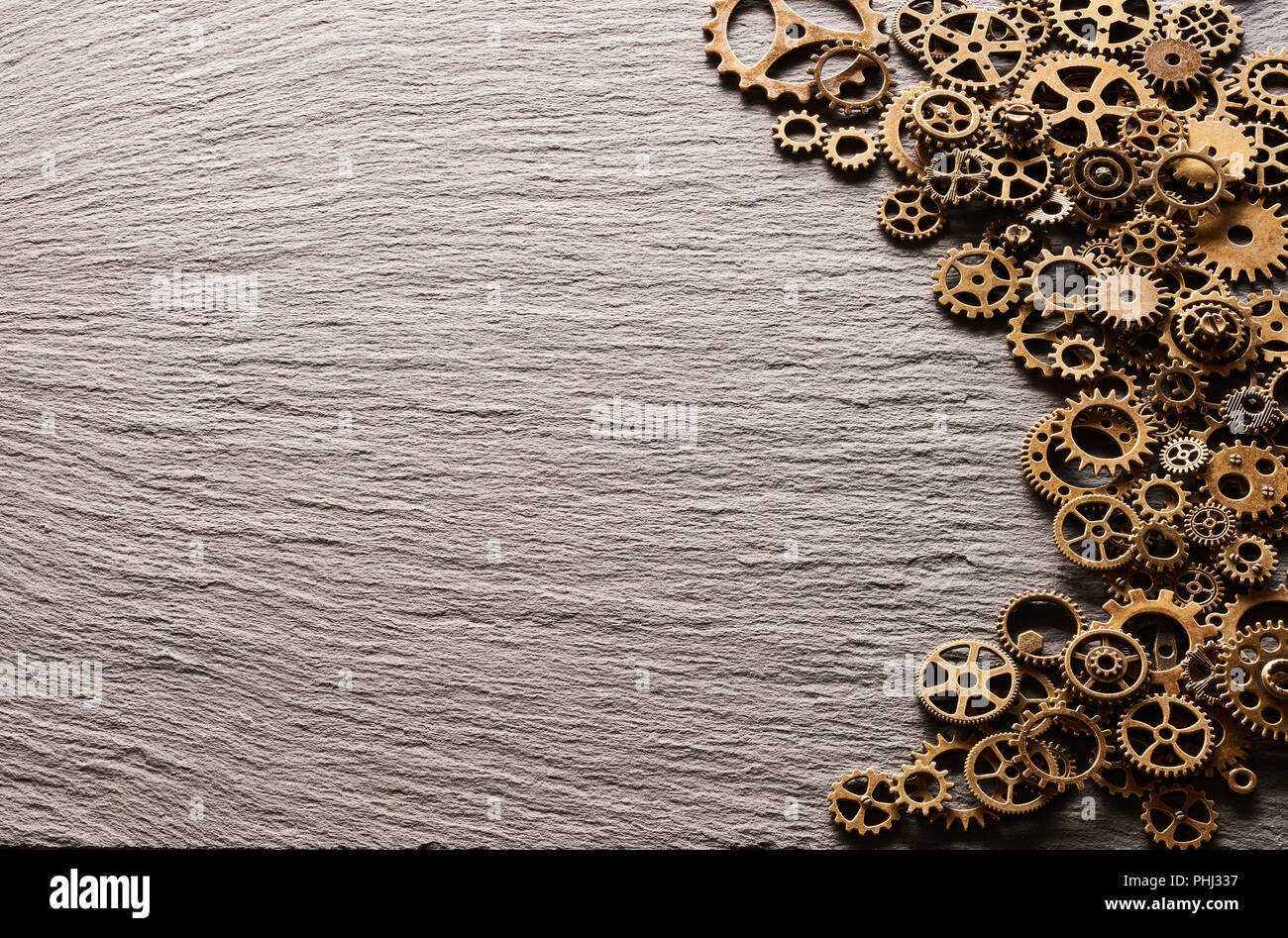 Various metal cogwheels and gear wheels Stock Photo - Alamy