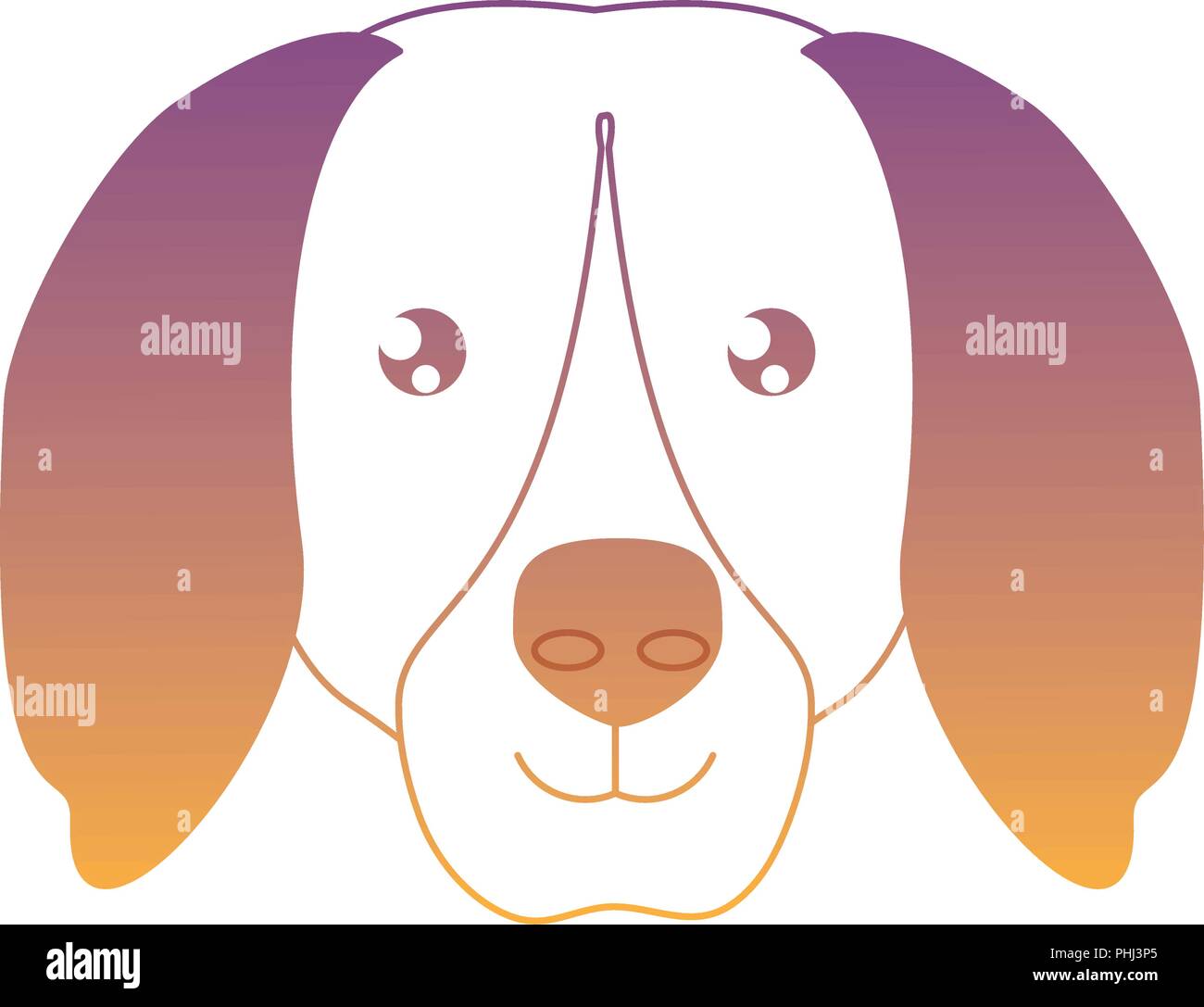 cute golden retriever icon over white background, vector illustration ...