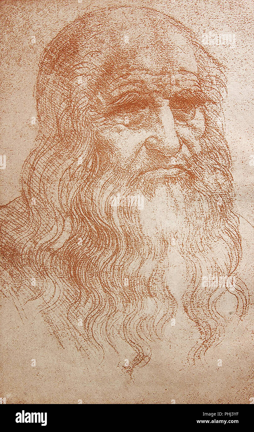 Portrait of Leonardo Da Vinci Stock Photo - Alamy