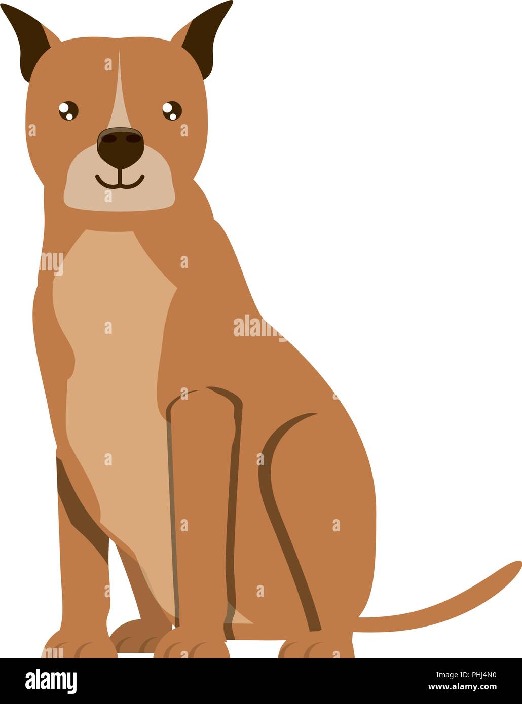 cute pitbull dog icon over background, vector illustration Stock Vector ...