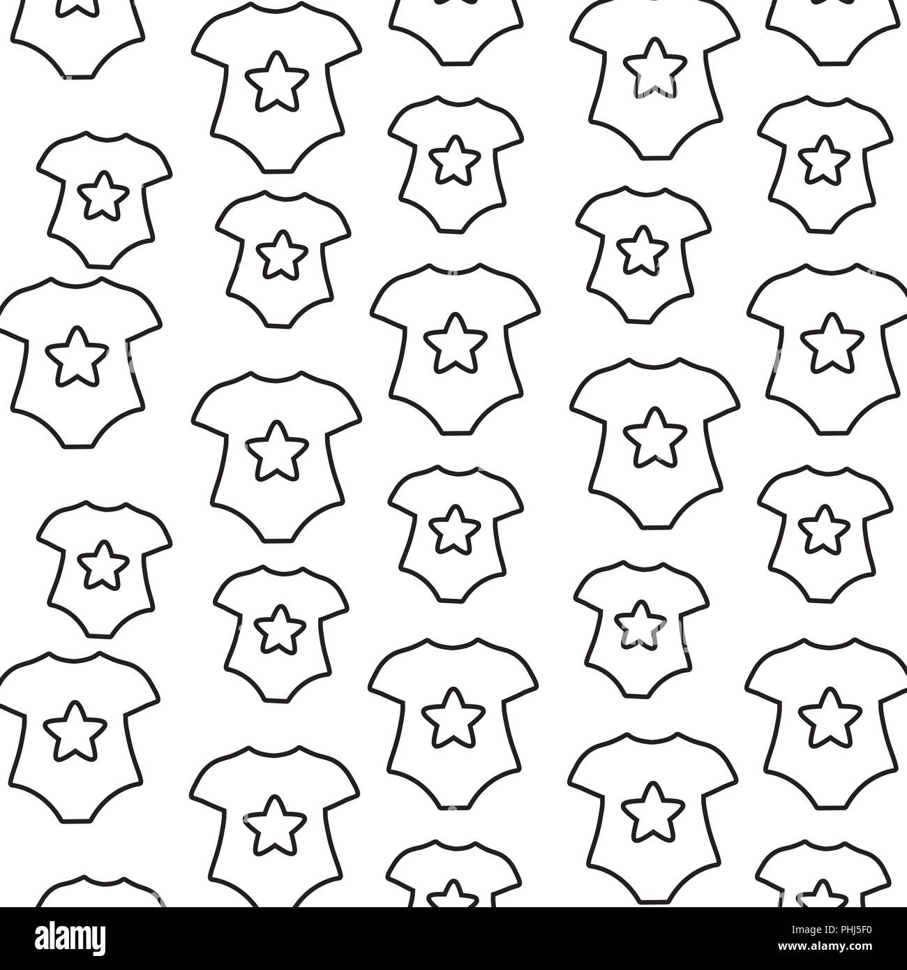 background of baby clothes pattern, vector illustration Stock Vector ...