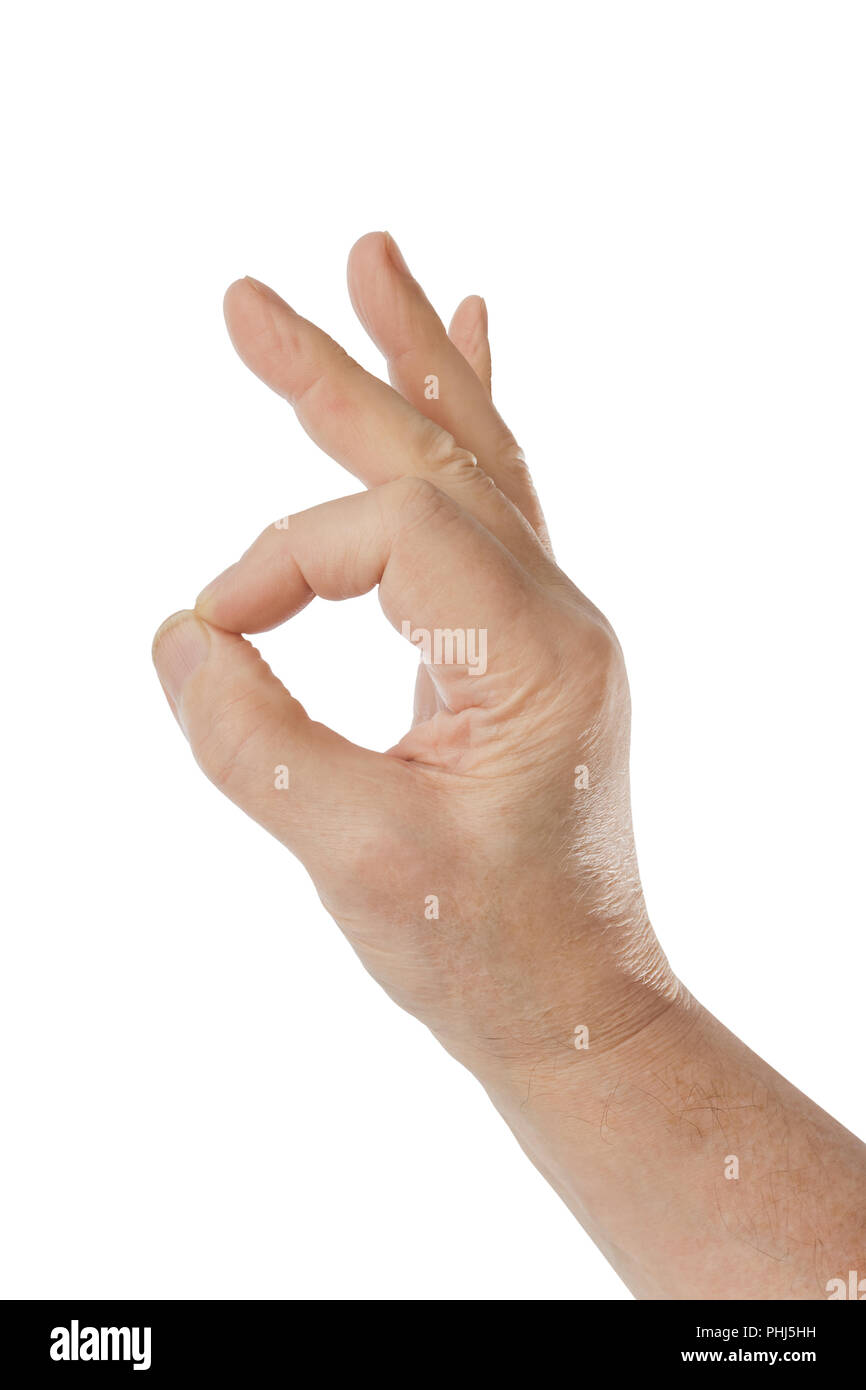 Ok hand signal hi-res stock photography and images - Alamy