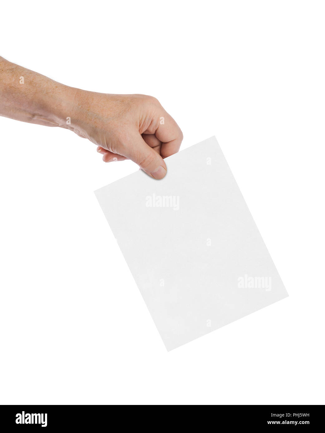 Voter hand vote card Cut Out Stock Images & Pictures - Alamy