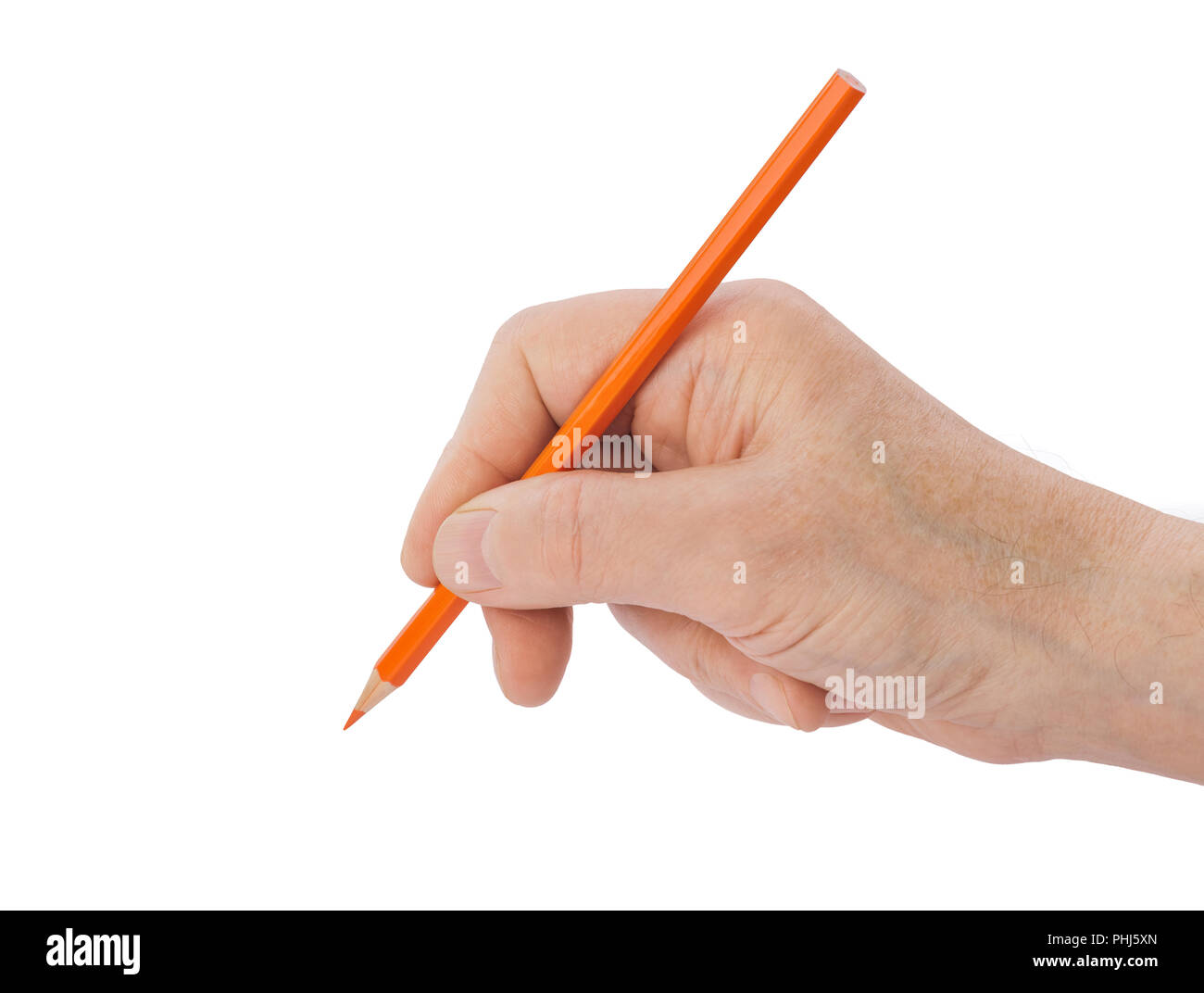Pencil in hand Stock Photo - Alamy