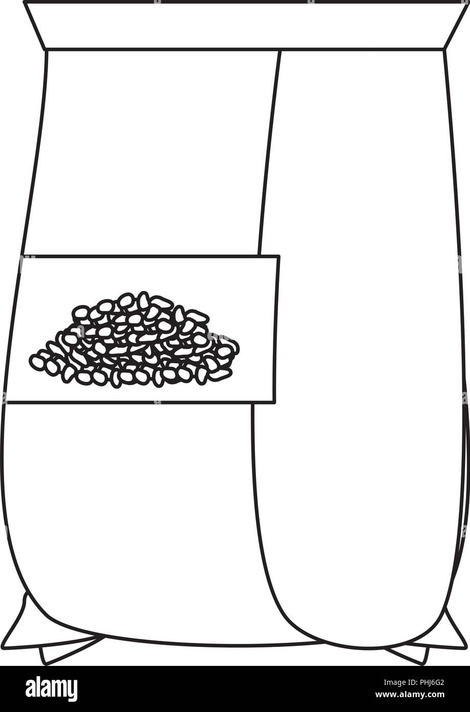 dog food bag over white background, vector illustration Stock Vector ...