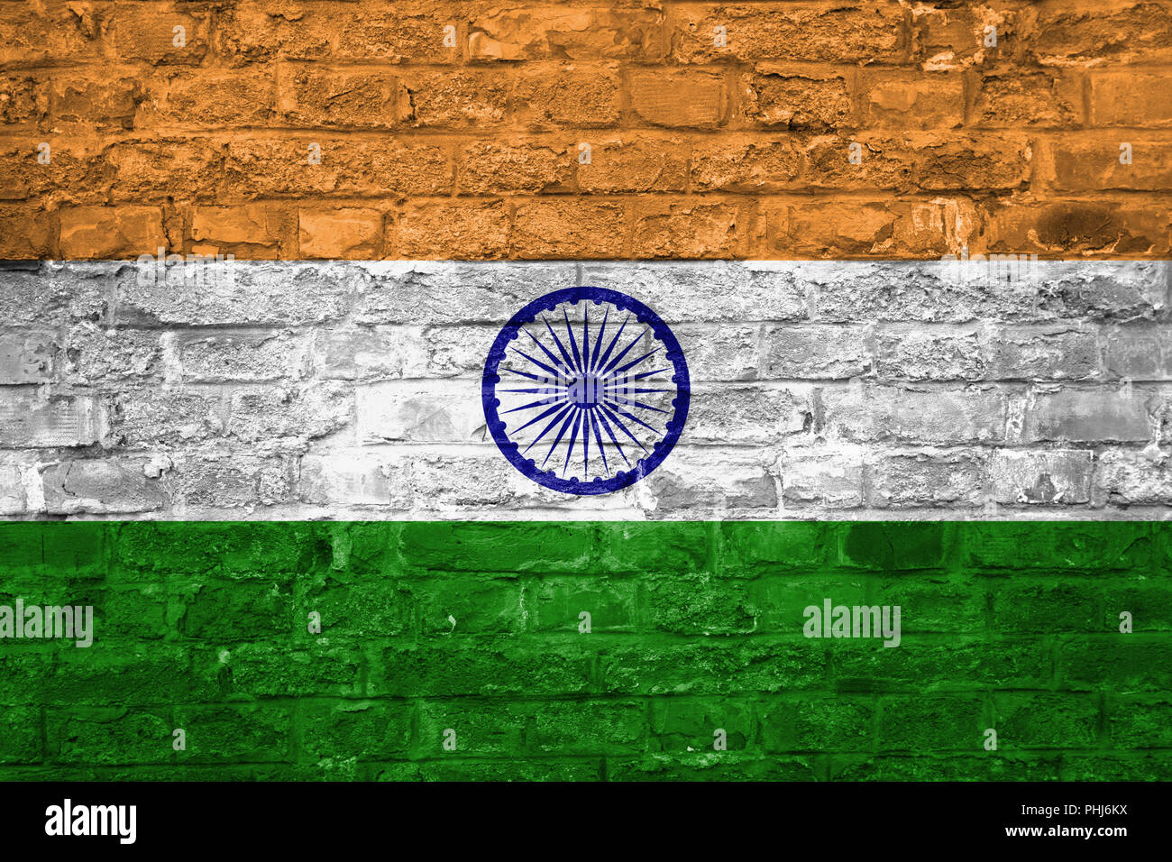Old india flag hi-res stock photography and images - Alamy
