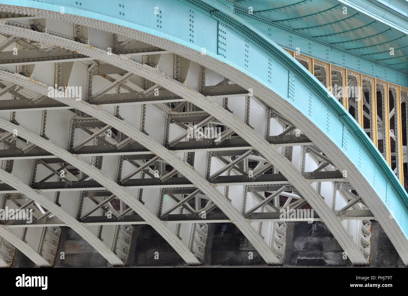 London bridge, underside girders Stock Photo - Alamy
