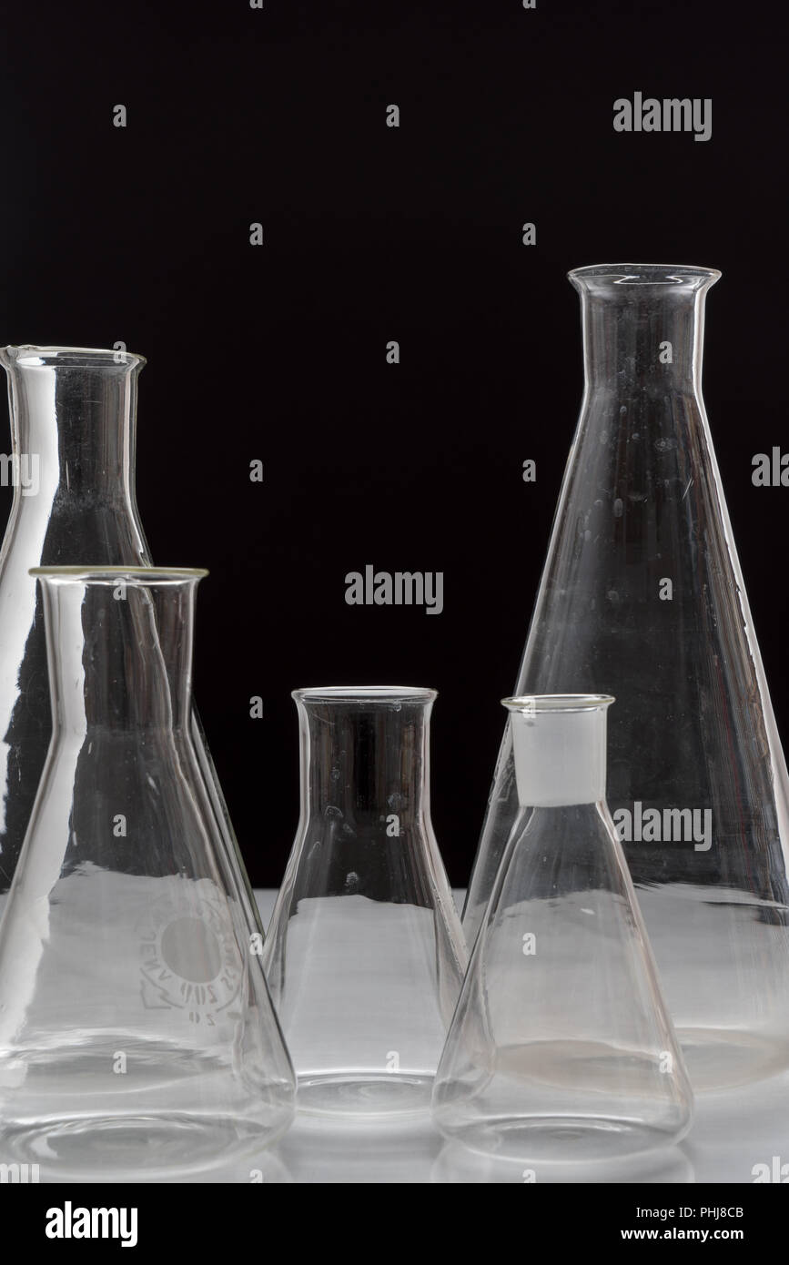 Pharmaceutical glass jars in the laboratory Stock Photo - Alamy