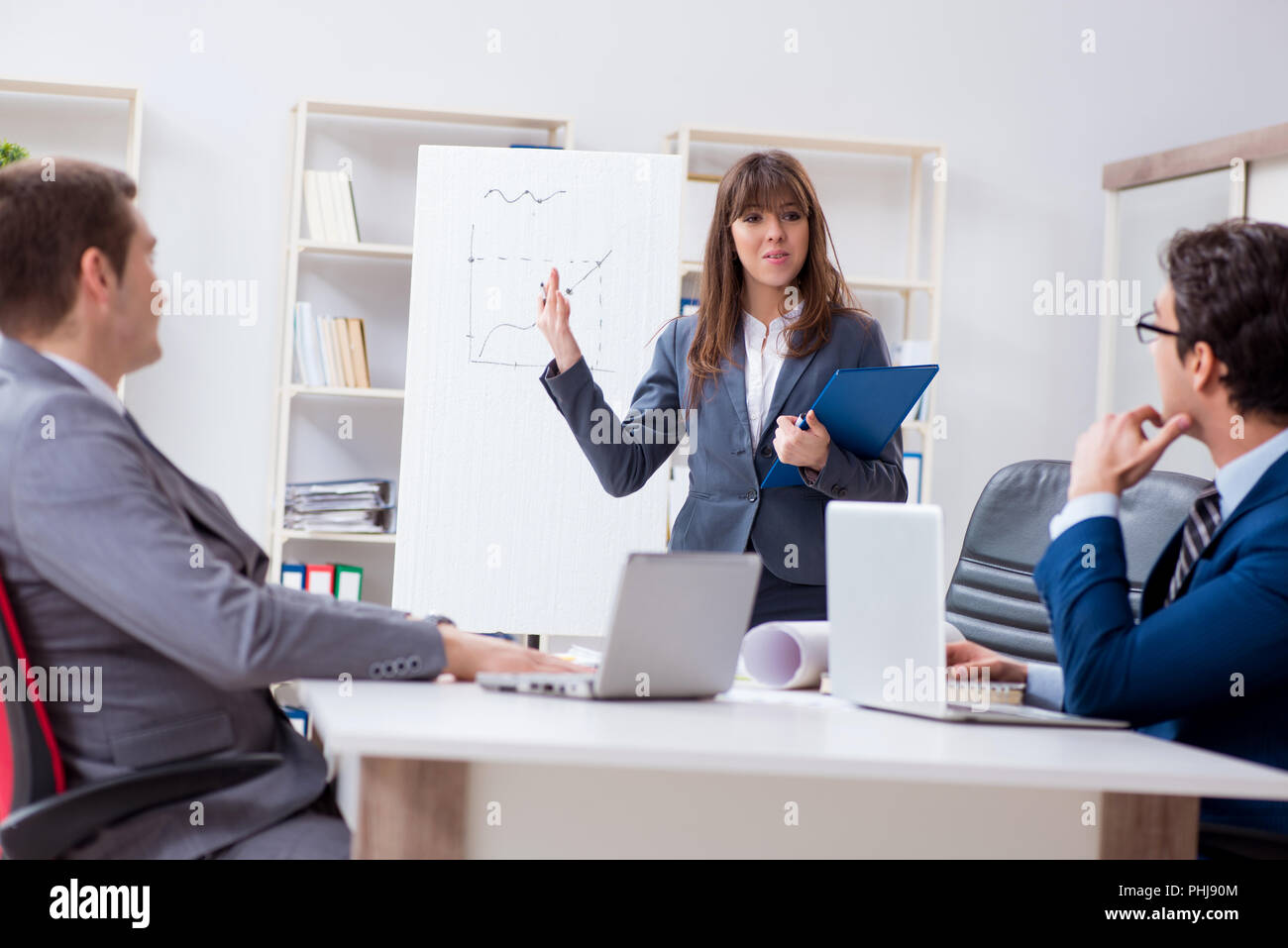 Business meeting with employees in the office Stock Photo - Alamy