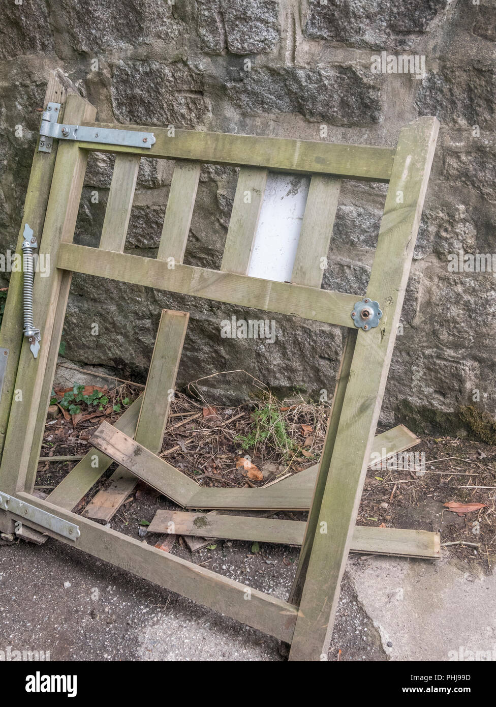 Smashed gate hi-res stock photography and images - Alamy