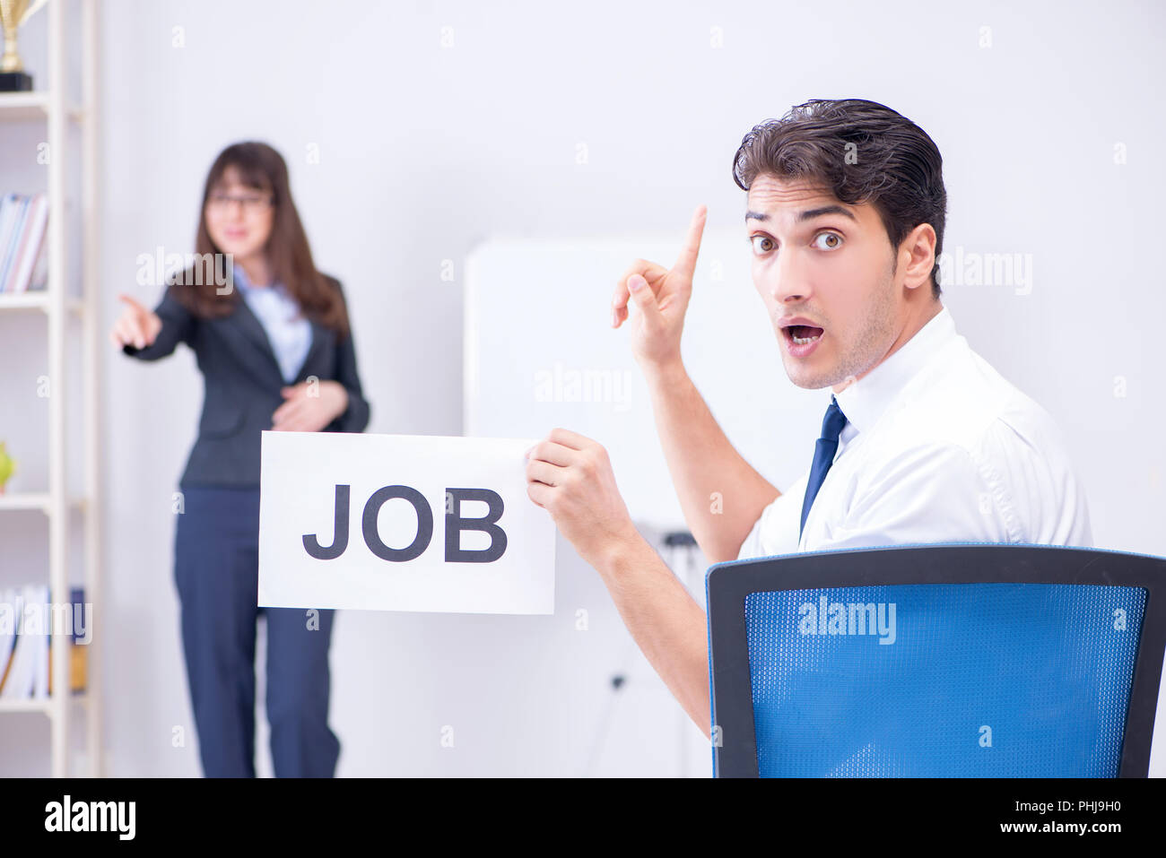 Business people in recruitment concept Stock Photo - Alamy