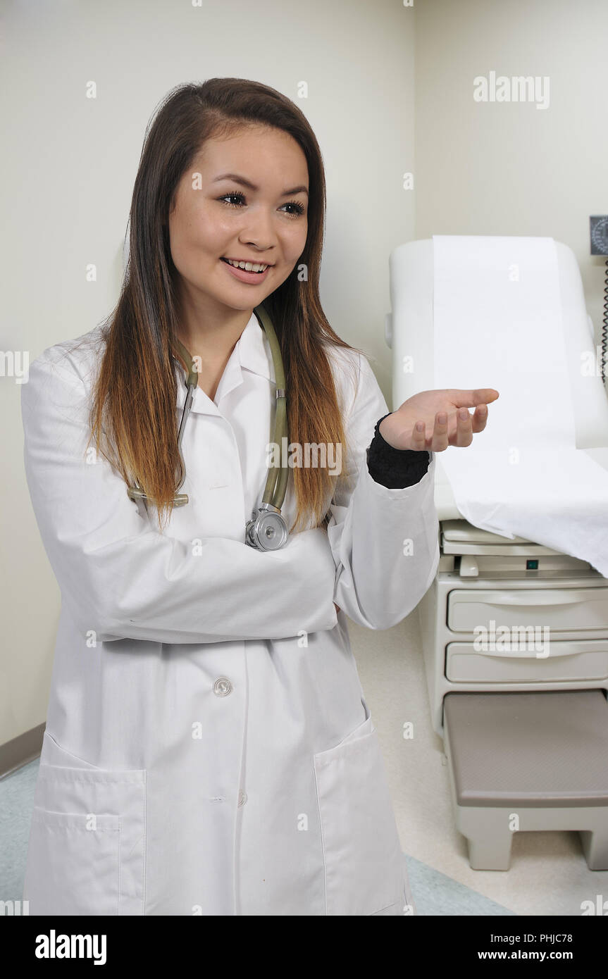 Beautiful smart woman doctor hi-res stock photography and images - Alamy