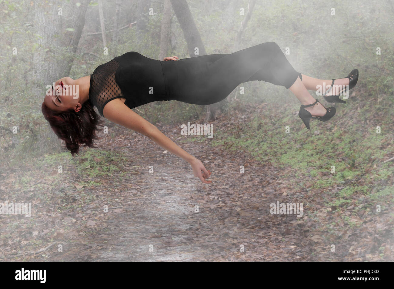 Beautiful Floating woman Stock Photo - Alamy