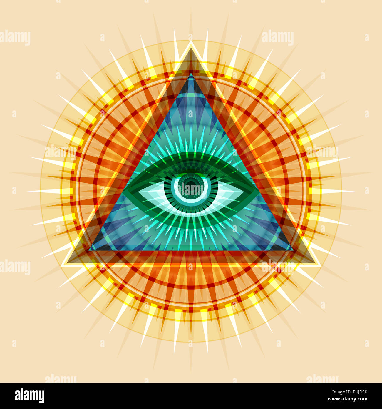 All-Seeing Eye (The Eye of Providence Stock Photo - Alamy