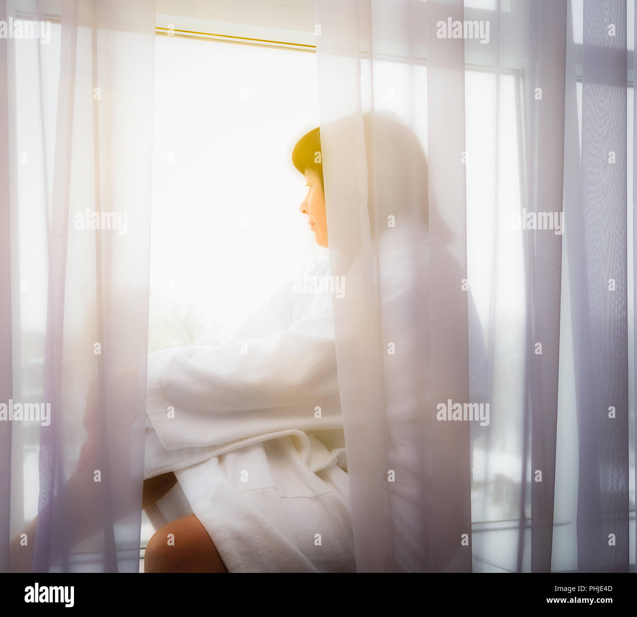 Sunlight window hand hi-res stock photography and images - Alamy