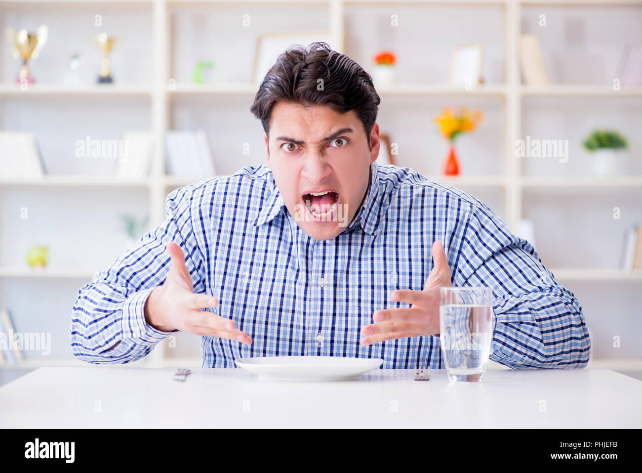 Man on diet waiting hi-res stock photography and images - Alamy