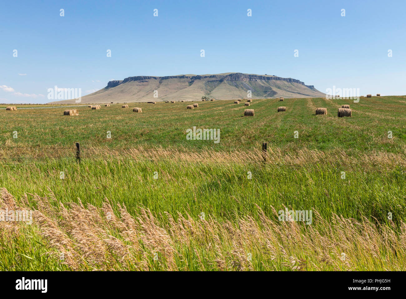 Square Butte is an iconic landmark in Montana, USA Stock Photo - Alamy