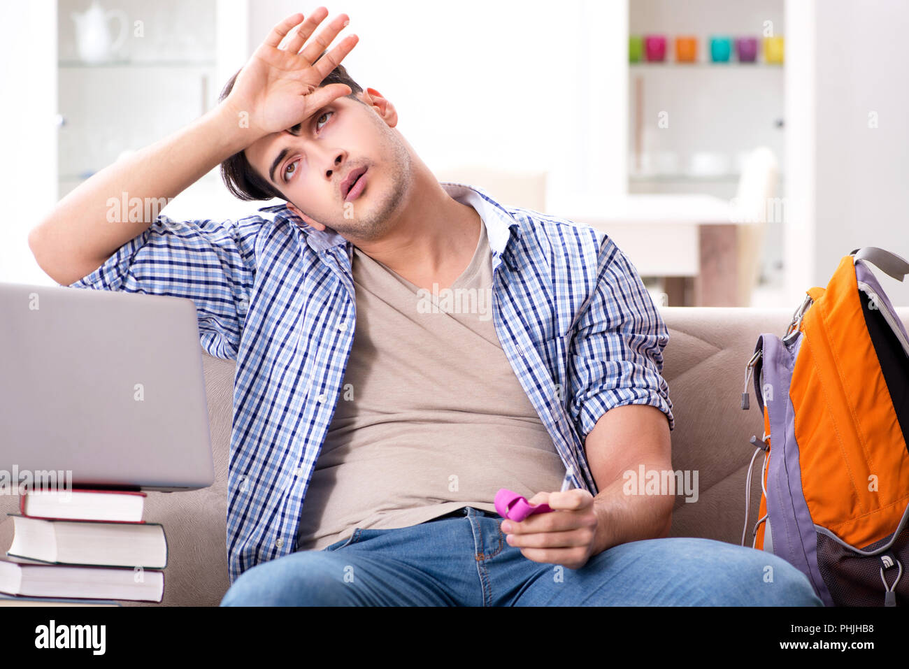 Young student suffeting from drug addiction Stock Photo - Alamy
