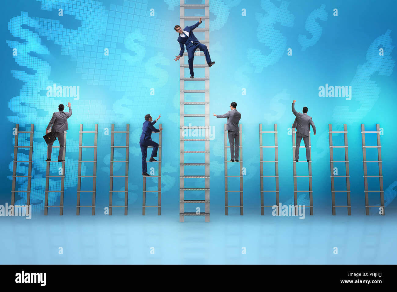 Man falling off ladder hi-res stock photography and images - Alamy