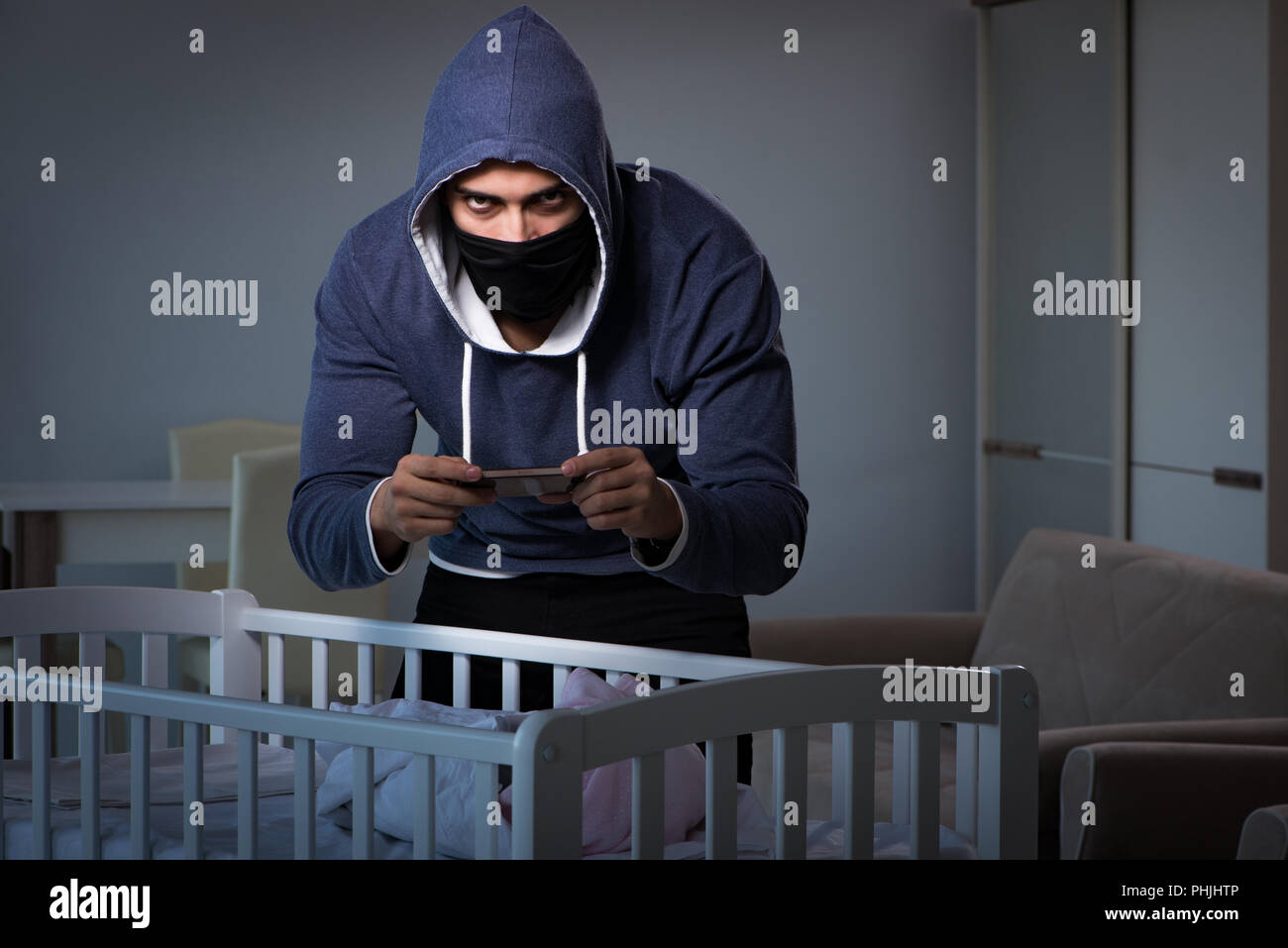 Man sleeping in cot in hi-res stock photography and images - Alamy