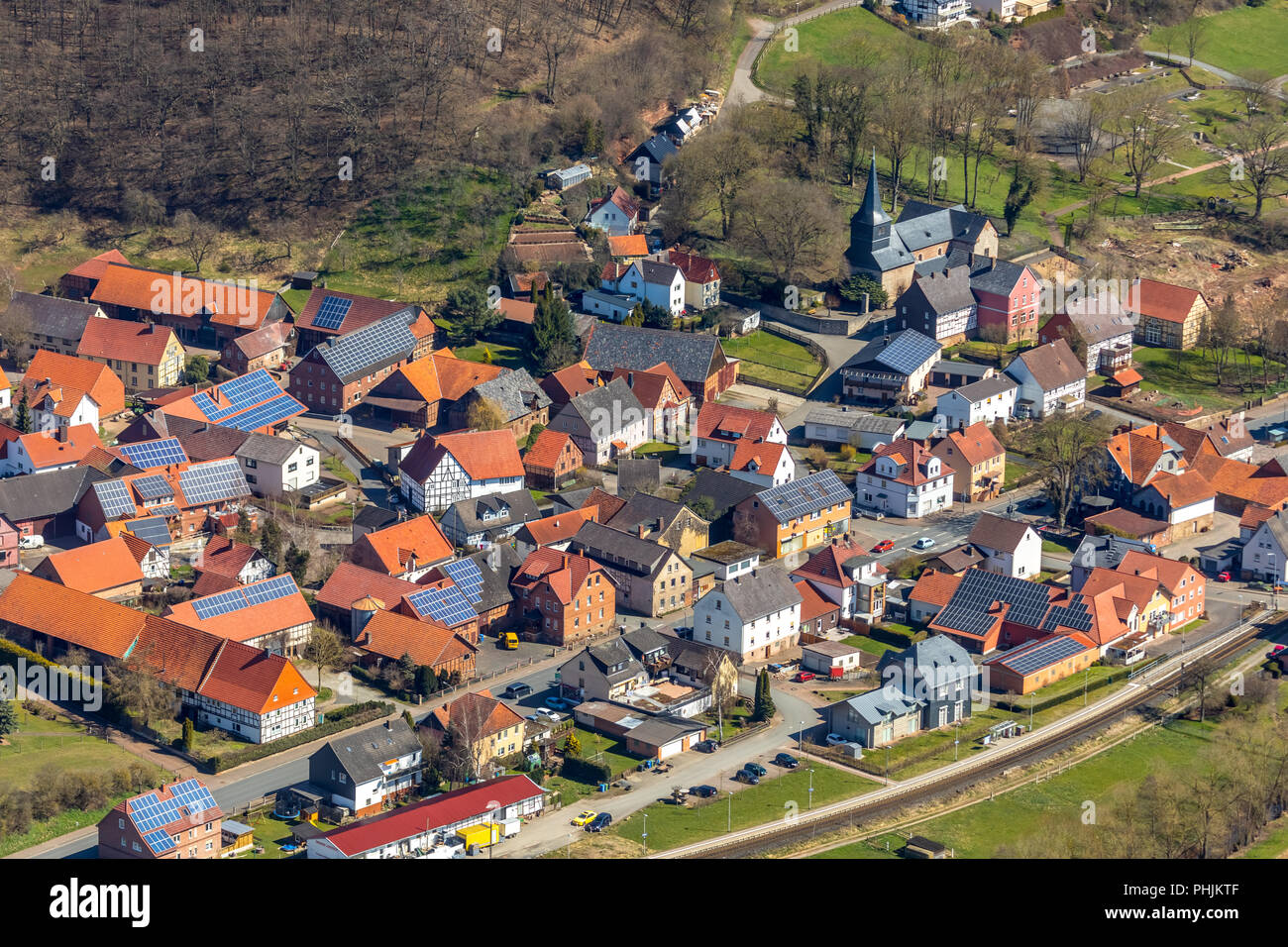 Basilica of Saint Veith in Twisteal in Hesse. Twistetal, North Hessian ...