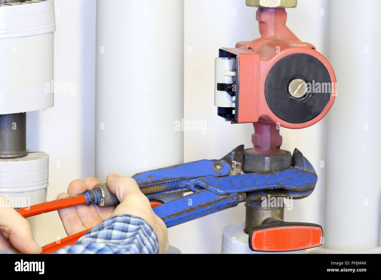 mounting a pump Stock Photo - Alamy
