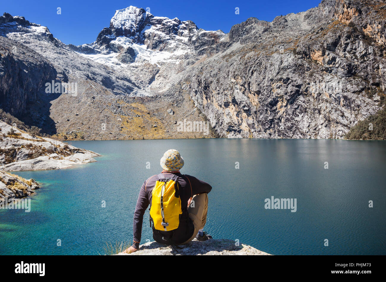 Hike in Peru Stock Photo - Alamy