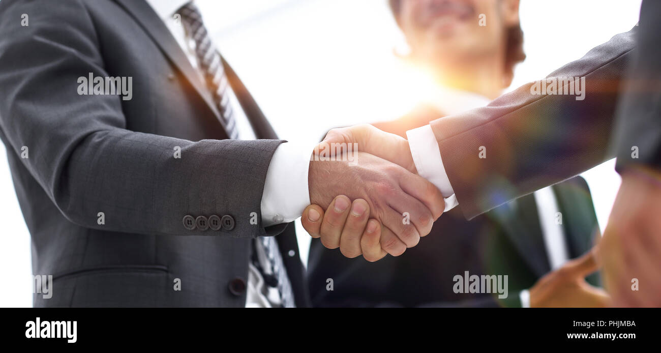 closeup.handshake of business people Stock Photo - Alamy
