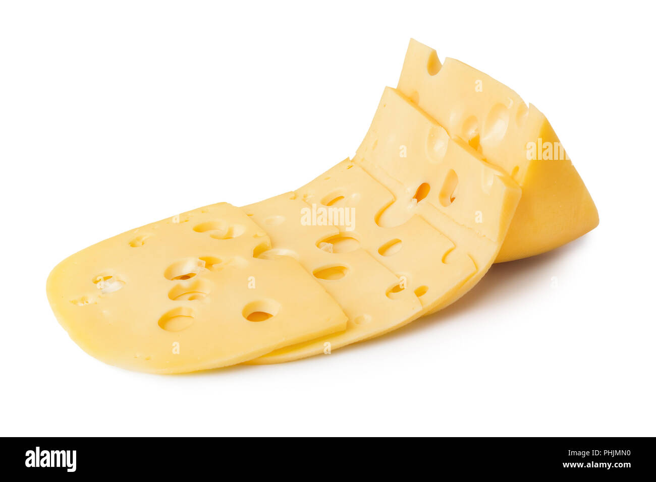 Slices of cheese Stock Photo - Alamy