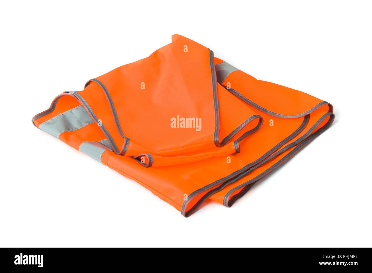 Orange construction jacket Stock Photo - Alamy