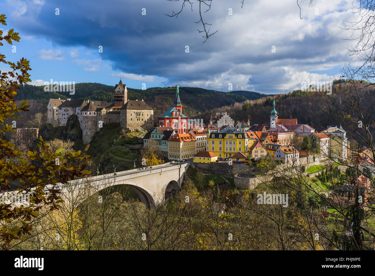 Castle Loket in Czech Republic Stock Photo - Alamy