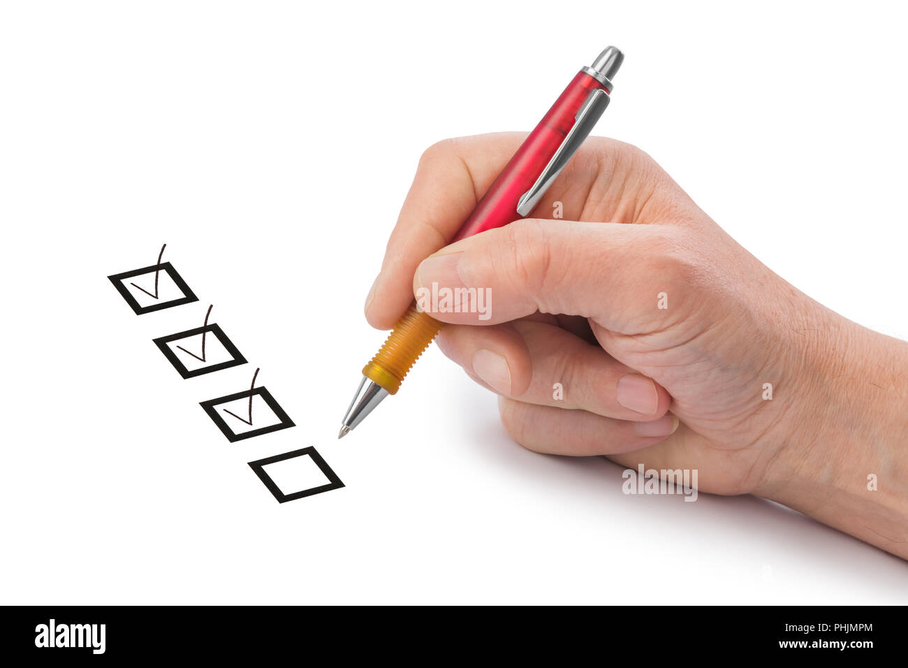 Consent tick box hi-res stock photography and images - Alamy