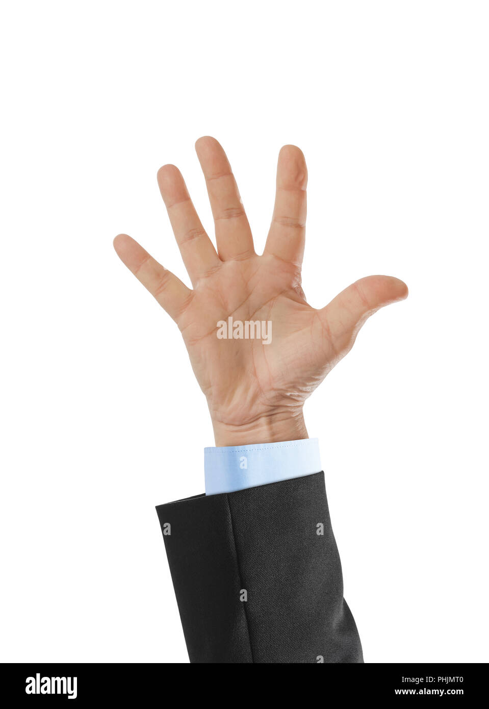 Hand showing five hi-res stock photography and images - Alamy