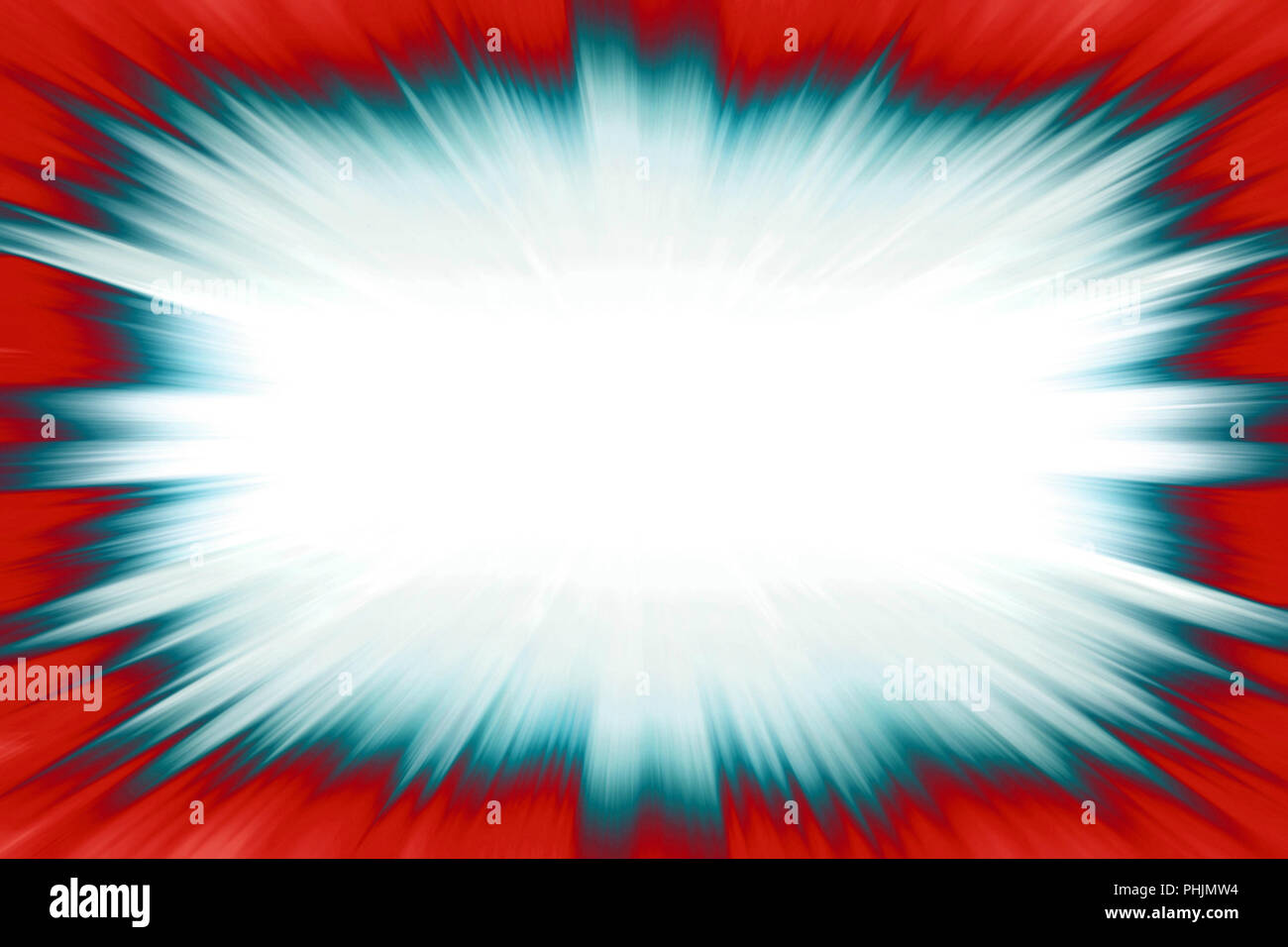 Blue starburst explosion border Stock Photo - Alamy