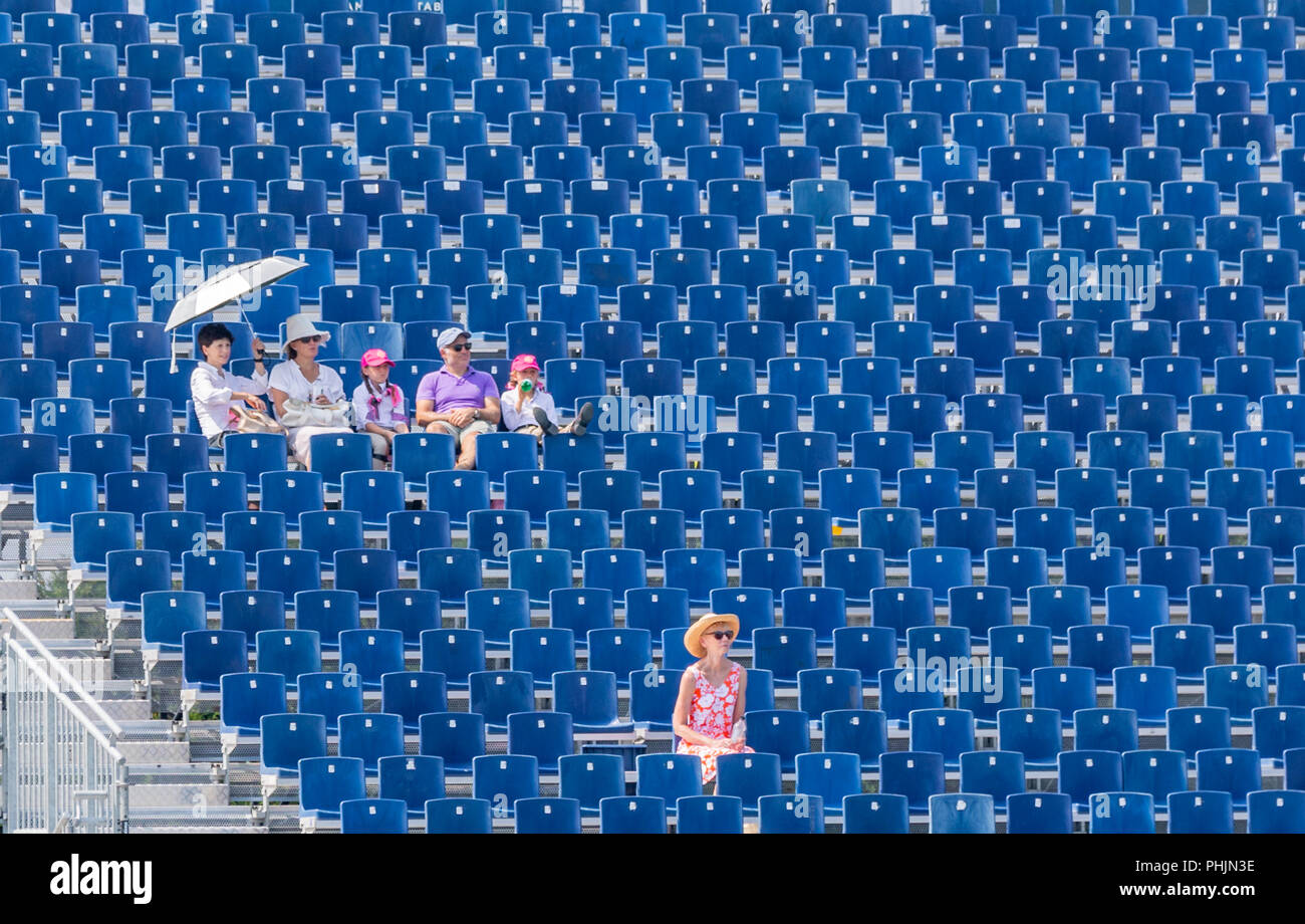 Empty bleachers seats hi-res stock photography and images - Alamy