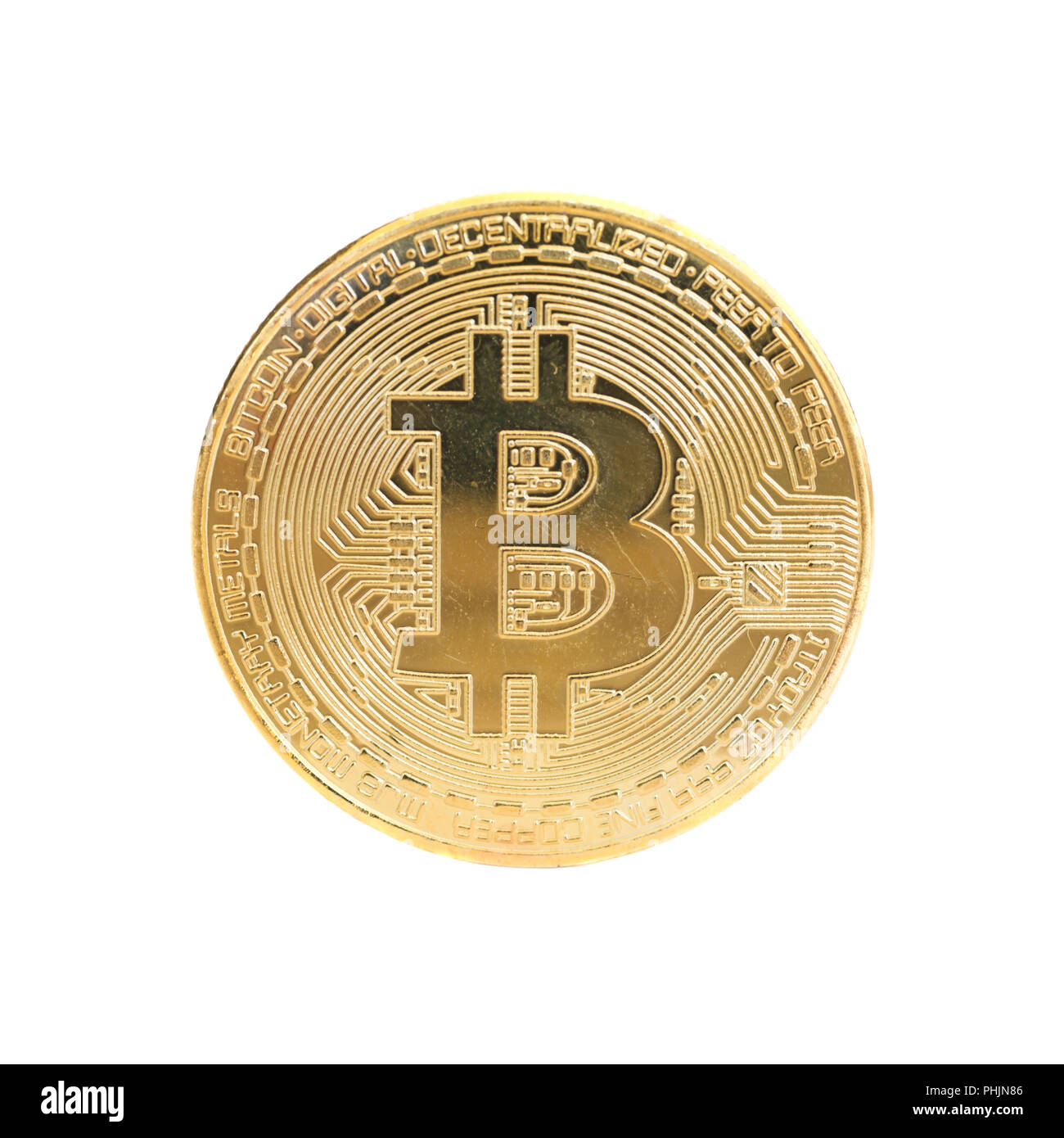 Digital banking bitcoin circle Cut Out Stock Images & Pictures - Alamy