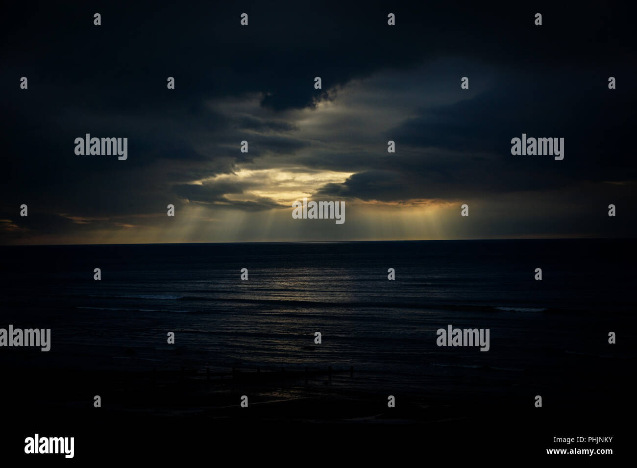 Sunrays over the sea hi-res stock photography and images - Alamy