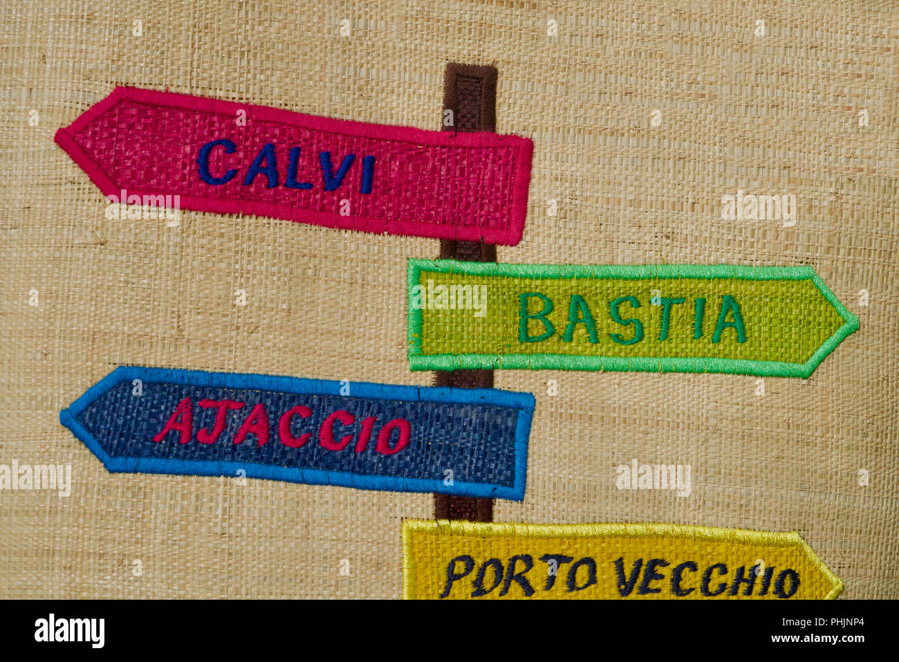 Corsica road sign hi-res stock photography and images - Alamy