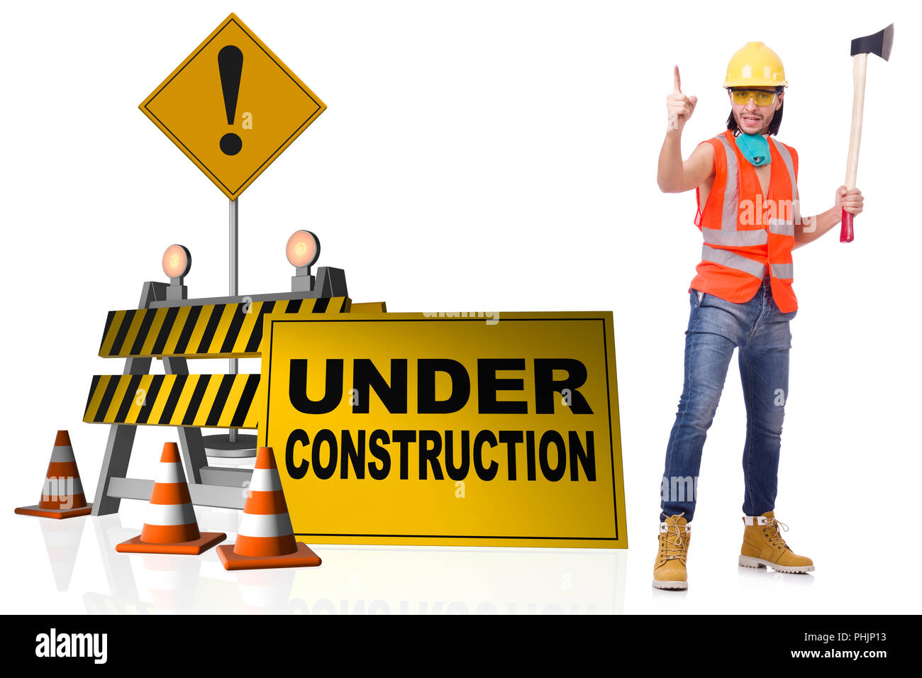 Concept of under construction for your webpage Stock Photo - Alamy